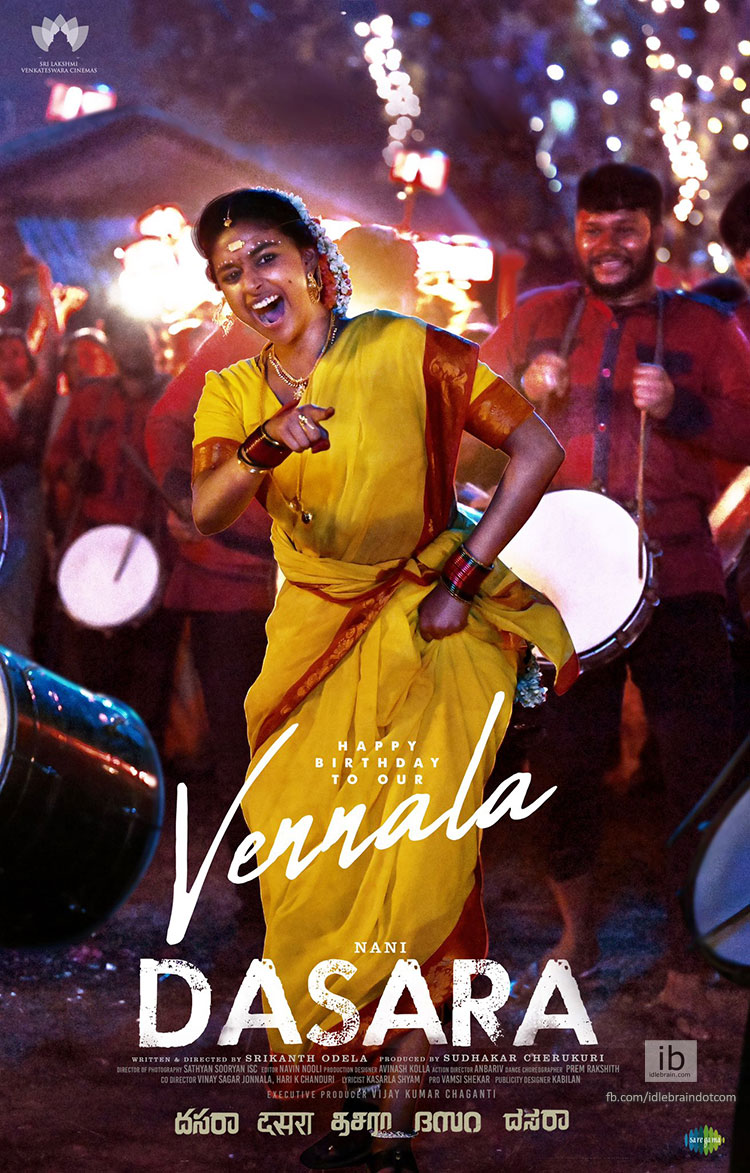 Keerthy Suresh's First Look From Nani, Srikanth Odela, Sudhakar Cherukuri, SLV Cinemas’ Dasara ...