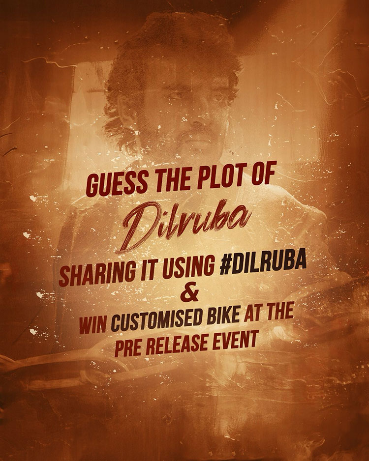 Kiran Abbavaram DilRuba Announces Exciting Contest: Guess the plot and ...