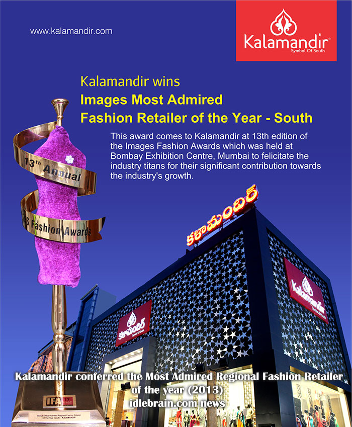 Kalamandir conferred the Most Admired Regional Fashion Retailer of the ...