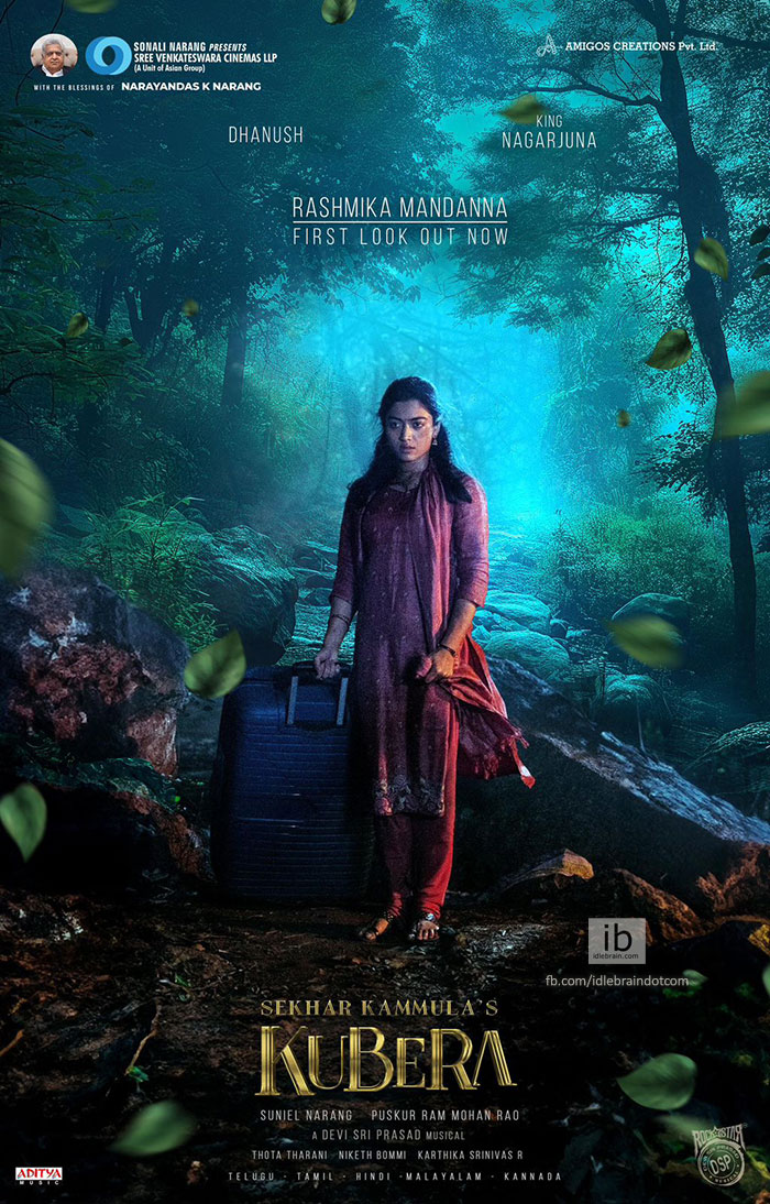 Rashmika Mandanna’s Intriguing First Look & Glimpse From Dhanush, Nagarjuna, Sekhar Kammula’s ...
