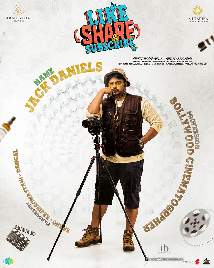 Nellore Sudharshan as Jack Daniels in Like, Share & Subscribe ...