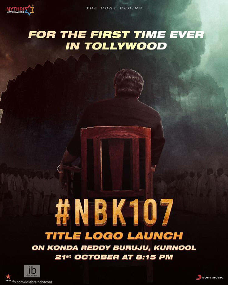 Nandamuri Balakrishna, Gopichand Malineni, Mythri Movie Makers #NBK107 ...