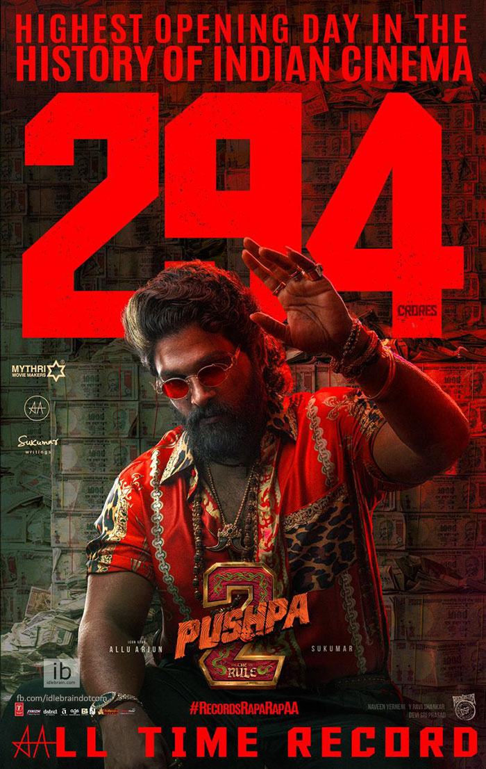 'Pushpa 2: The Rule' the India’s Biggest Film: Mints Rs 294 Cr Gross on Day 1, Highest ever in ...