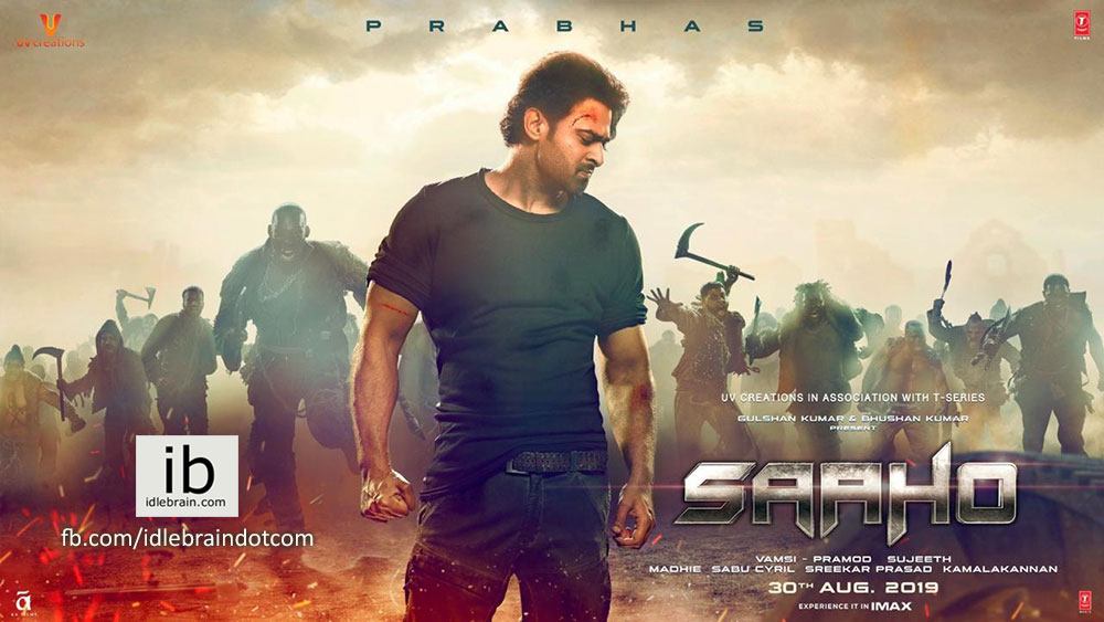 Latest action poster of Saaho - idlebrain.com news