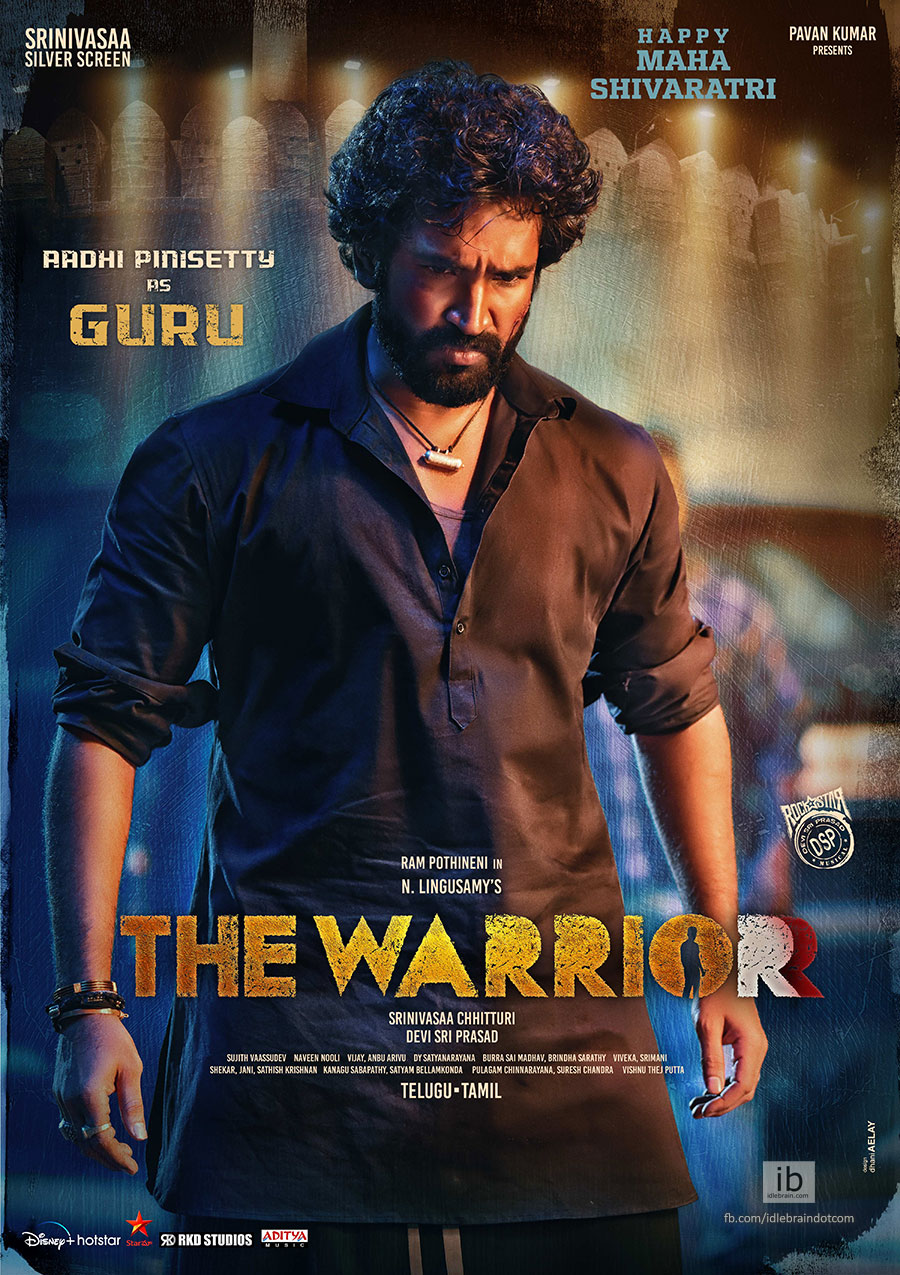 Fierceful first look of menacing Aadhi Pinisetty from The Warriorr ...