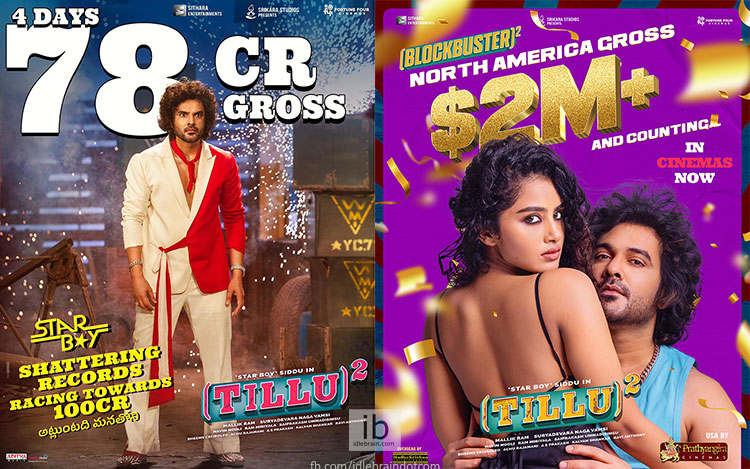 Tillu Square grosses Rs 78 cr in 4 days, makes 2 Million in USA - idlebrain.com