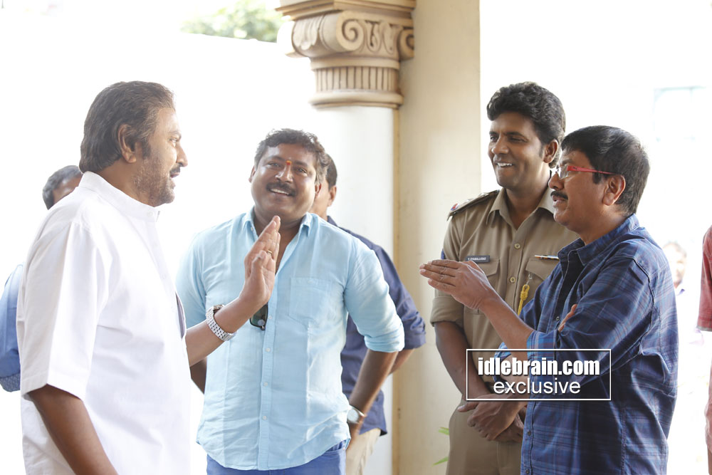 Gayatri working stills photo gallery - Telugu cinema - Mohan Babu ...