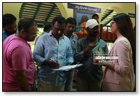 Gayatri working stills photo gallery - Telugu cinema - Mohan Babu ...