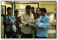 Gayatri working stills photo gallery - Telugu cinema - Mohan Babu ...