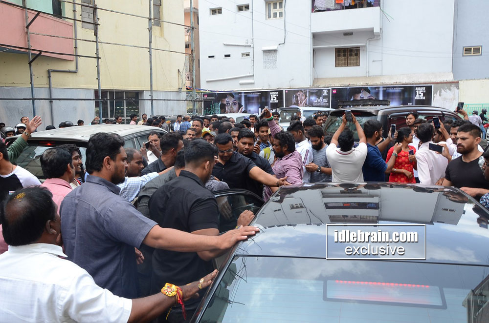 Evaru team at Devi theatre, Hyderabad - Telugu cinema