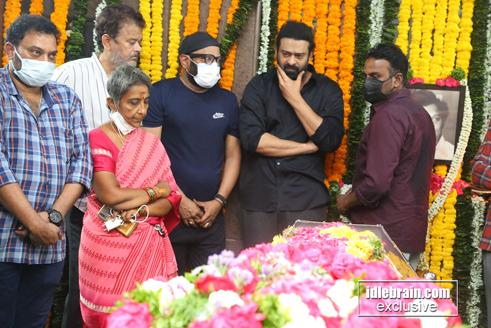 Telugu film celebrities pay homage to Krishnam Raju garu - Telugu cinema