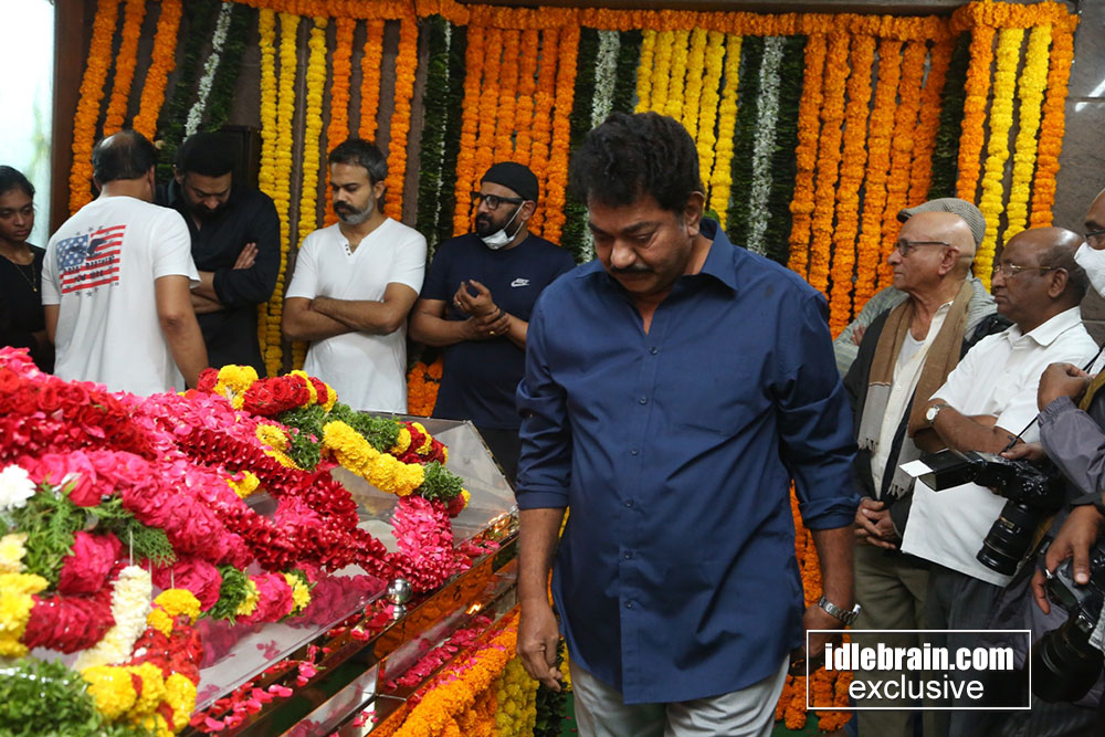 Telugu film celebrities pay homage to Krishnam Raju garu - Telugu cinema