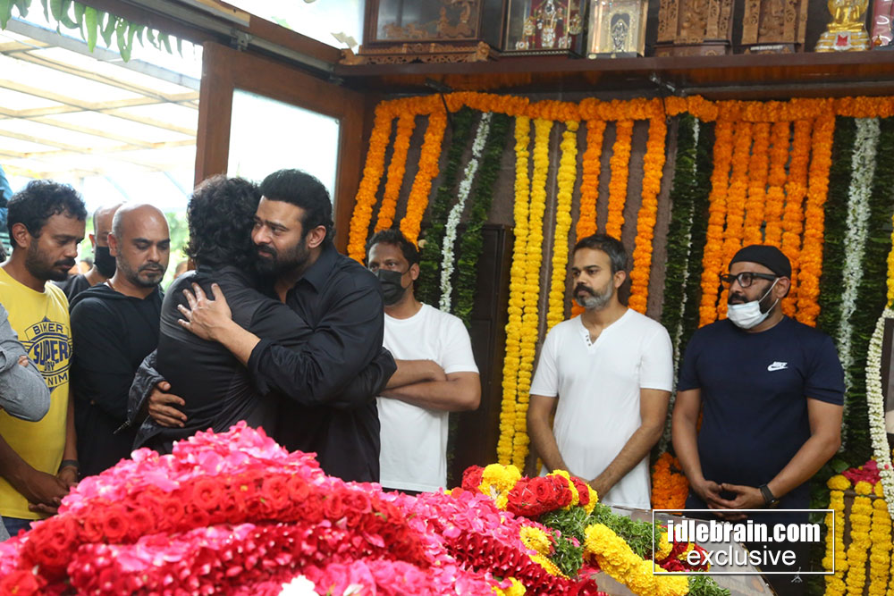 Telugu film celebrities pay homage to Krishnam Raju garu - Telugu cinema