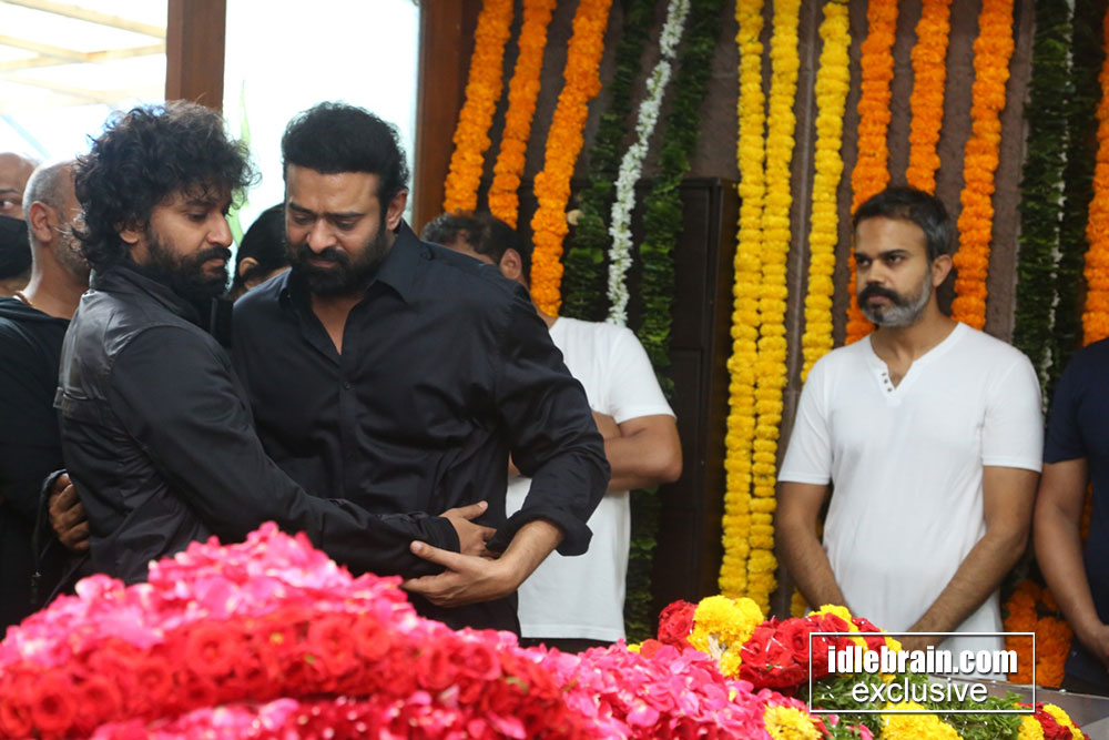 Telugu film celebrities pay homage to Krishnam Raju garu - Telugu cinema
