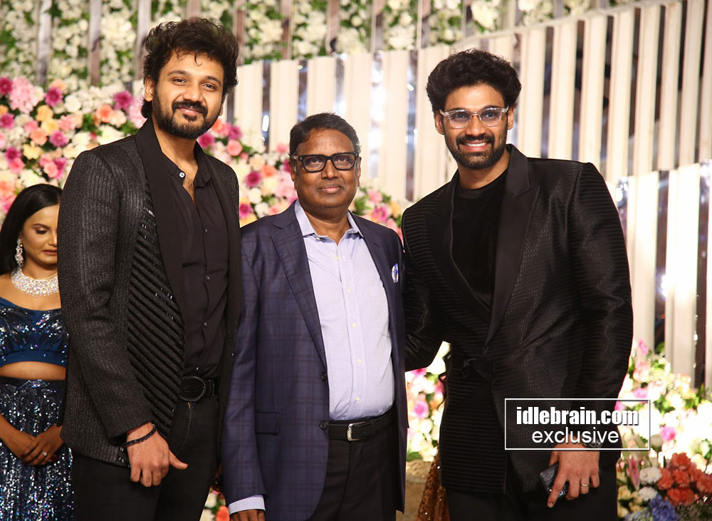 Neelima Guna (Gunasekhar's daughter) and Ravi Prakhya wedding reception ...